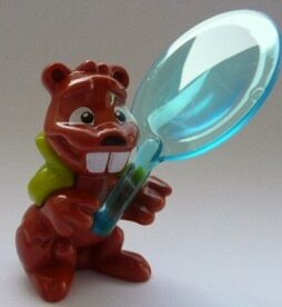 Meal Toy: Squirrel with magnifying glass (Kinder Surprise, Europe ...