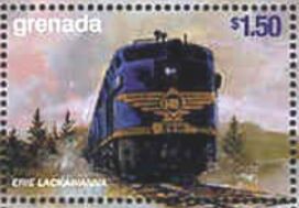 Stamp: Eric Lackawanna (Grenada(Trains of the World (1999)) Mi:GD 3867 ...