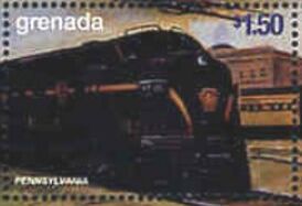 Stamp: Pennsylvania (Grenada(Trains of the World (1999)) Mi:GD 3869,Sn ...