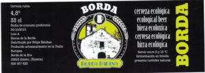 Drink Label: Borda Badina (Cerveza artesana Borda, SpainCol:ES-BEER ...