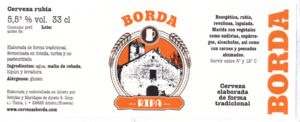 Drink Label: Borda Ripa (Cerveza artesana Borda, SpainCol:ES-BEER-001547