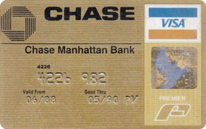 Bank Card: Chase Manhattan Visa Premier Gold (Chase Manhattan Bank USA ...