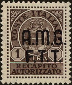 Stamp: Authorized Delivery (Recapito Autorizzato) (Trieste, Zone A ...
