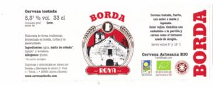 Drink Label: Borda Roya-Cerveza Bio (Cerveza artesana Borda, SpainCol ...