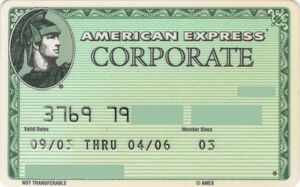 Bank Card: American Express Corporate AU 376979-1002 (American Express ...