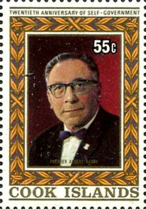 Stamp: Albert Henry (Cook Islands(20th Anniversary of Self-Government ...