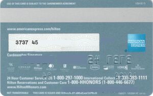 Bank Card: American Express Hilton HHonors blue (American Express ...