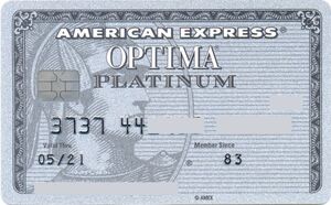 Tarjeta de Banco: American Express OPTIMA Platinum US 373744-12-15 ...