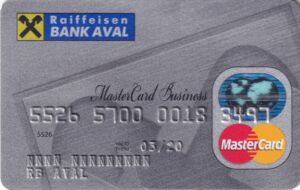 Bank Card: MasterCard Business (Raiffeisen Bank Aval, UkraineCol:UA-MC ...