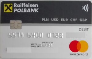 Tarjeta de Banco: Mastercard (Raiffeisen Polbank, PoloniaCol:PL-MC-0432 💳