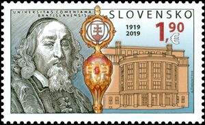 Stamp: Centenary of Comenius University, Bratislava (Slovakia ...