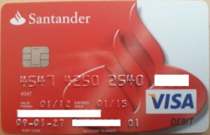 Bank Card: Santander (Santander, United Kingdom of Great Britain ...