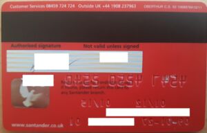 Bank Card: Santander (Santander, United Kingdom of Great Britain ...