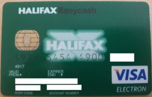 Bank Card: Halifax Easycash (Halifax, United Kingdom of Great Britain ...