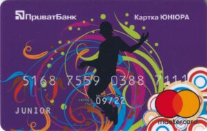 Bank Card: Junior Card (PrivatBank, UkraineCol:UA-MC-0432.04