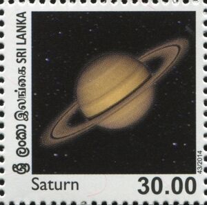 Stamp: Saturn (Sri Lanka) (Solar System) Mi:LK 2024A,Yt:LK 1971,Sg:LK ...