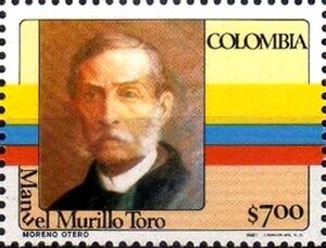 Stamp: Manuel Murillo Toro (Colombia) (Presidents) Mi:CO 1487,Sn:CO ...