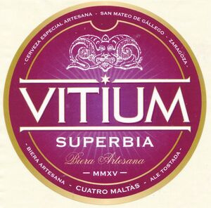 Drink Label: Vitium (Cervezas del Sobrarbe S.L., SpainCol:ES-BEER-001742