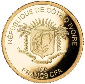 Coin: 100 CFA Francs (African Pride - Barracuda) (Ivory Coast(2000 ...