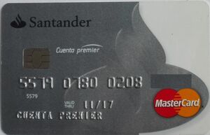 Tarjeta de Banco: Santander Cuenta premier (Banco Santander, MéxicoCol ...