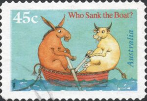 Stamp: Who Sank the Boat?, Pamela Allen (Australia(50th Anniversary of ...
