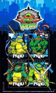 Stamp: Teenage Mutant Ninja Turtles (Palau(Teenage Mutant Ninja Turtles ...