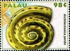 Stamp: Partridge Sundial (Architectonica perdix) (Palau(Shells) Mi:PW ...