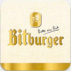 Beer Coaster: Bitburger 0,0 (Bitburger Brauerei, Germany, Federal ...