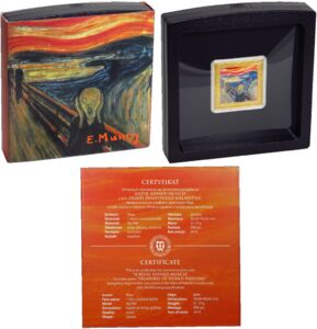 Coin: 1 Dollar (Edvard Munch - The Scream) (Niue(Numismatic Product ...