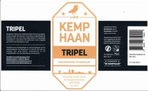 Drink Label: Kemphaan Tripel (Stadsbrouwerij De Kemphaan ...