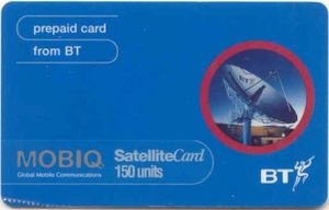Phonecard: Mobiq Satellite Card (British Telecom, United Kingdom of ...