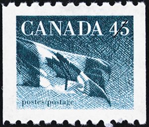 Stamp: The Canadian Flag (Canada(Definitives 1989-2005: Canadian Flag ...