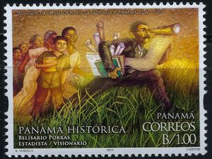 Sello: Historic Panama (Panamá(500th Anniversary of Founding of Panama ...
