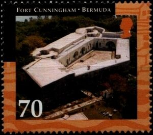 Stamp: Fort Cunningham (Bermuda(Historic Tourist Attractions) Mi:BM 792 ...