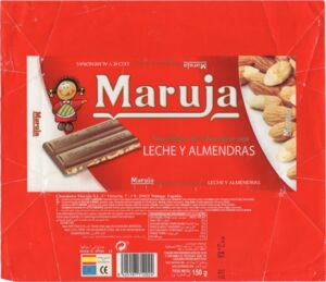 Chocolate Wrapper: Maruja Compound chocolate with milk and almonds ...