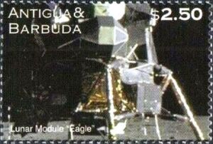 Stamp: Lunar Module on Moon (Antigua and Barbuda(40th Anniversary of ...