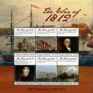 Stamp: War of 1812 (Antigua and Barbuda) (War of 1812) Mi:AG 5035 ...