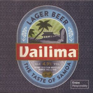 Vailima Logo Vailima Premium Lager Beer 750ml Case : Amazon.com.au: