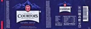 Drink Label: Courtois carbonated natural drinking water (OOO "PK ...