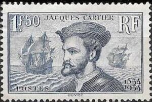 Stamp: Cartier Jacques (1491-1557) (France(Discovery of Canada, 4th ...