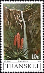 Stamp: Bawa Falls (Transkei(Waterfalls) Mi:ZA-TR 59,Sn:ZA-TR 63,Yt:ZA ...