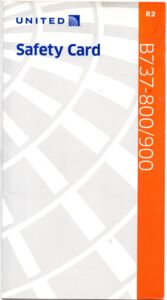 Safety Card: B737-800/900 (United Airlines, Ameerika ÜhendriigidCol:UAL ...