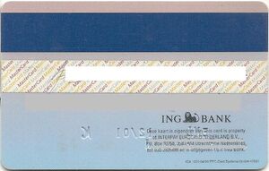 Bank Card: ING Bank (ING Bank, NetherlandsCol:NL-MC-0025