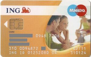 Bank Card: Ing (ING Bank, NetherlandsCol:NL-MS-0045