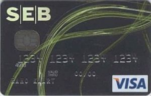 Bank Card: Black-3 (SEB Pank, EstoniaCol:EE-VI-0044.01