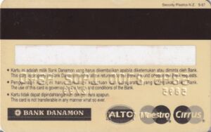 Bank Card: Danamon Cash (Bank Danamon, IndonesiaCol:ID-MS-0003.06
