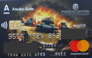 Bank Card: World of Tanks (Alfa-bank, RussiaCol:RU-MC-0743.04
