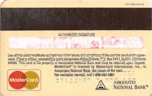 Tarjeta de Banco: Military Honor Card (Associates National Bank ...