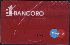 Bank Card: Bancoro (Bancoro, VenezuelaCol:VE-MS-0114