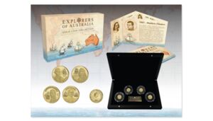 Coin: 5 Dollars (Explorers of Australia - William Dampier) (Tokelau ...